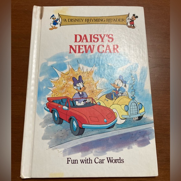Disney | Other | 988 Daisys New Car A Disney Rhyming Reader Hardcover ...